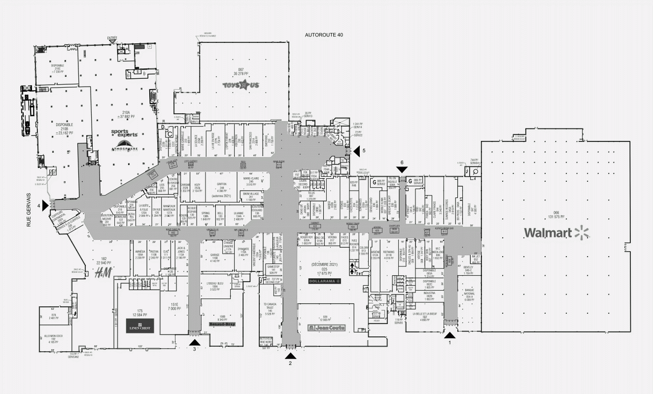 Location d'espace commercial - Galeries Rive Nord - Cominar